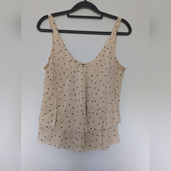 Aritzia | Tops | Artizia Talula Babaton Polka Dot Tiered Tank Xs | Poshmark